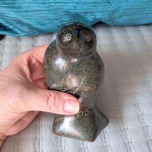 Hand Crafted | Art | Rare Vintage 96s Inuit First Nations Steatite Owl ...